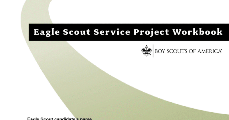 Eagle Scout Service Project Workbook Updated – Mayflower Council | BSA