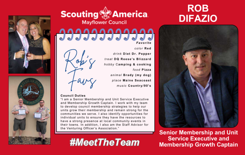 Meet the Team: Rob Difazio – Mayflower Council | BSA