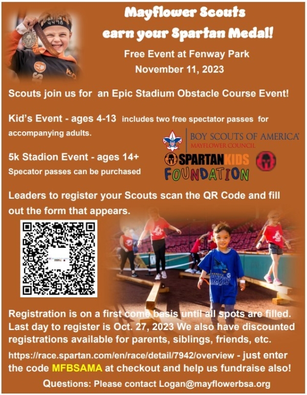 Mayflower Partners With Spartan Race – Mayflower Council | BSA